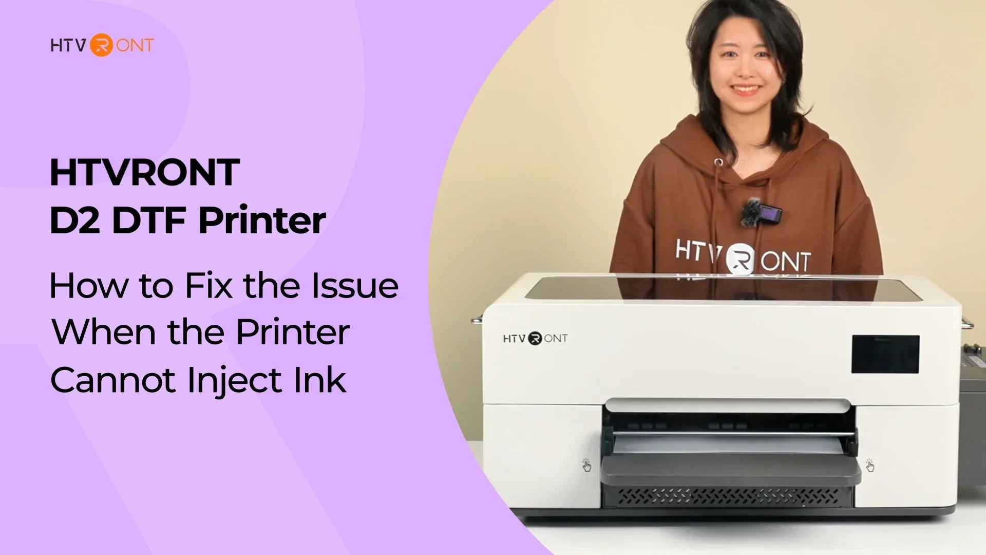 How to Fix the Issue When the Printer Cannot Inject Ink - D2 DTF Print ...