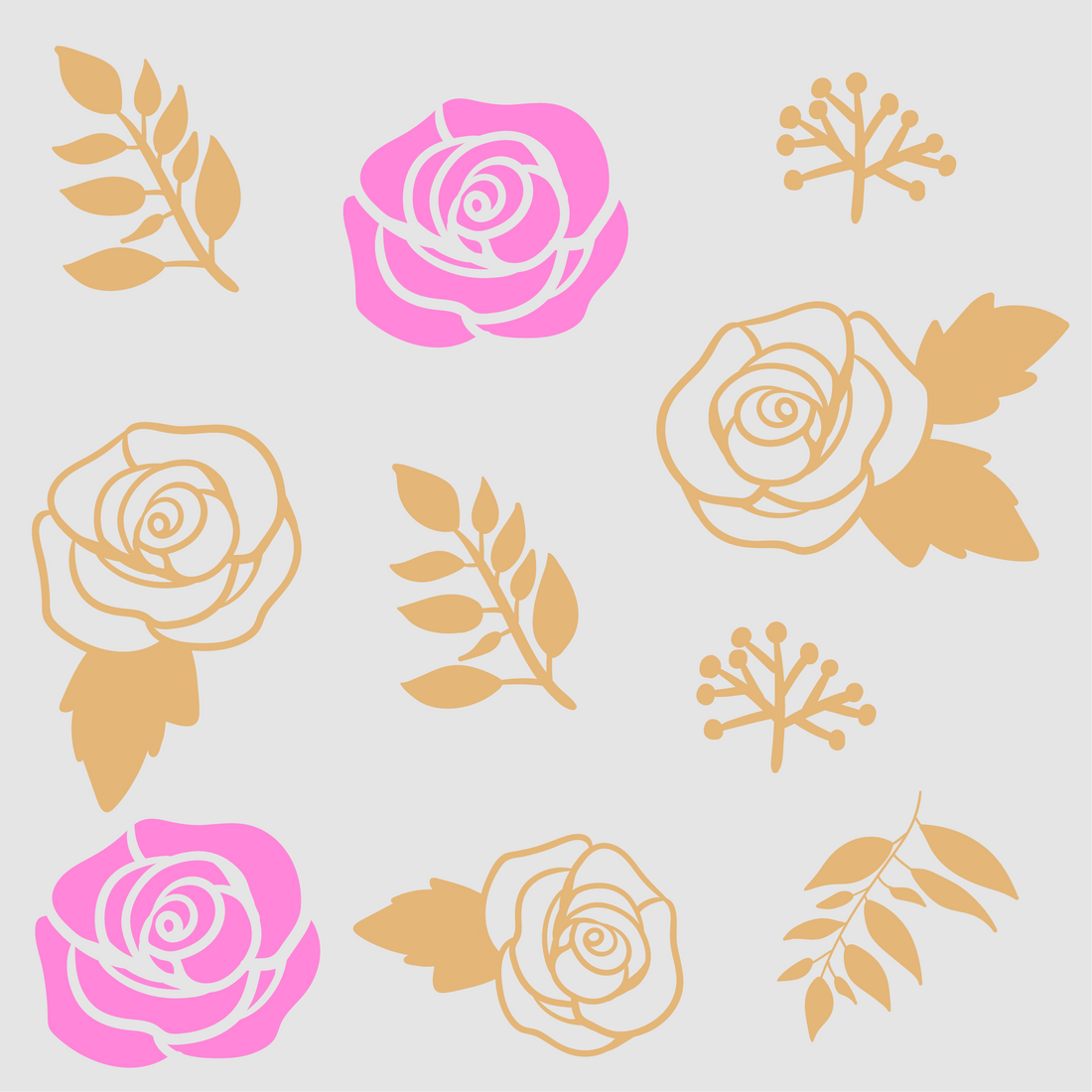【MEMBER ONLY】Rose Pattern SVG – HTVRONT
